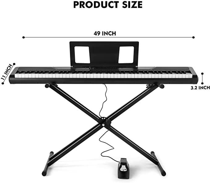 Mustar 88-Key Semi Weighted Digital Piano - The Most Easy to Use Digital Piano? - Digital Piano ...