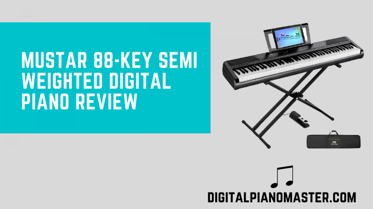 Mustar 88-Key Semi Weighted Digital Piano - The Most Easy to Use ...