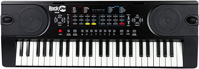 RockJam (RJ549) 49-Key Portable Electric Keyboard Piano - Digital Piano ...